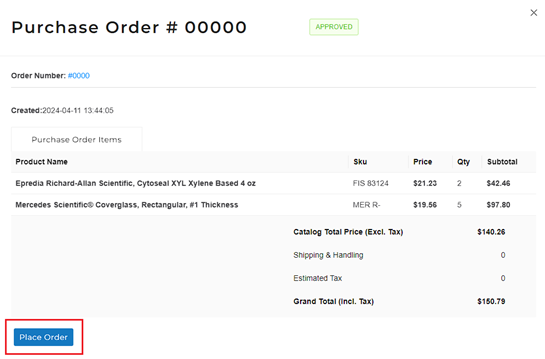 User Roles and Order Approvals – Mercedes Scientific